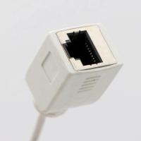 China Customization White Female RJ45 Socket To Open Tinned Soldering 4 Wires Bare End  Pigtail Cable for sale