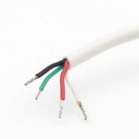 China Customization White Female RJ45 Socket To Open Tinned Soldering 4 Wires Bare End  Pigtail Cable for sale