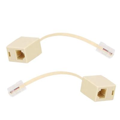 China RJ45 8P8C Male to RJ11 4P4C Female Adapter Converter Cable 13cm for Telephone Network for sale