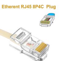 China RJ45 8P8C Male to RJ11 4P4C Female Adapter Converter Cable 13cm for Telephone Network for sale