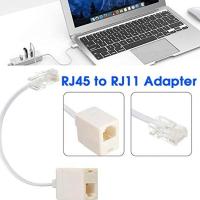 China RJ45 8P8C Male to RJ11 4P4C Female Adapter Converter Cable 13cm for Telephone Network for sale