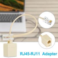 China RJ45 8P8C Male to RJ11 4P4C Female Adapter Converter Cable 13cm for Telephone Network for sale