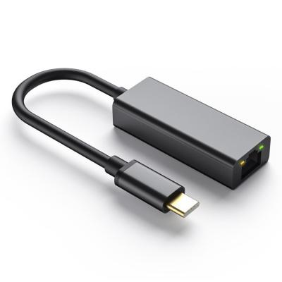 China USB 3.0 Type C to Gigabit RJ45 Ethernet Network Lan Adapter 1000Mbps Plug and Play for Laptop for sale