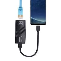 China USB 3.1 Type C to Gigabit RJ45 Ethernet Network Lan Adapter 1000Mbps 100mm for Laptop for sale