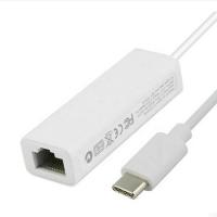 China USB C to RJ45 Ethernet Adapter 100Mbps Plug and Play Network LAN Adapter for Laptop for sale