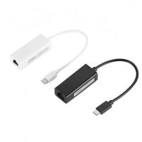 China USB C to RJ45 Ethernet Adapter 100Mbps Plug and Play Network LAN Adapter for Laptop for sale