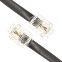 China 1M  Shield Intercom Cat3 RJ11 6P2C Telephone Adsl Cable for sale