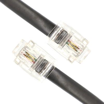 China 1M  Shield Intercom Cat3 RJ11 6P2C Telephone Adsl Cable for sale