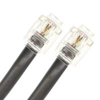 China 1M  Shield Intercom Cat3 RJ11 6P2C Telephone Adsl Cable for sale