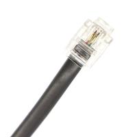 China 1M  Shield Intercom Cat3 RJ11 6P2C Telephone Adsl Cable for sale
