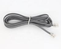 China 1M  Shield Intercom Cat3 RJ11 6P2C Telephone Adsl Cable for sale