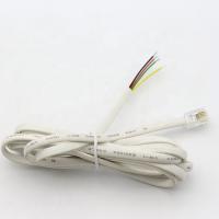 China OEM RJ9 4P4C Male to Stripped Tinned Wire Open End Telephone Cable 1m for sale