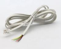 China Customized RJ9 RJ11 4P4C Male to Stripped Tinned Wire Open End Cable 1m 2m 3m for sale