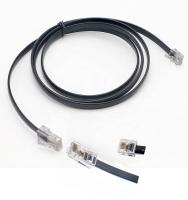 China Custom Black RJ45 8P8C to RJ11 6P4C Telephone Modem WAN Cable 1m for sale