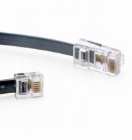 China Custom Black RJ45 8P8C to RJ11 6P4C Telephone Modem WAN Cable 1m for sale