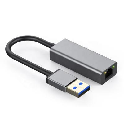 China USB 3.0 to Gigabit RJ45 Ethernet Adapter 1000Mbps Metal Shell for Laptop TV for sale