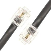 China RJ11 To RJ11 6P2C Intercom ADSI Telephone Cable for sale