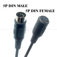 China Male to Female MIDI 5 Pin DIN Extension Cable 1M 2M 3M 5M Audio for sale