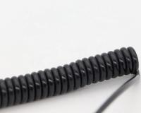 China Coiled Spiral Spring 3.5mm Male to Male Aux Audio Cable 1m for Speaker Headphone for sale