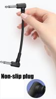 China Custom 15cm 90 Degree Angle 1/4 TS Jack Guitar Patch Cable - PVC Jacket, 15CM/20CM/30CM Length Options for sale