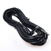 China 10FT 6.35mm TS Jack Guitar Cable with 90-Degree Angle Connector for Professional Music Instruments for sale
