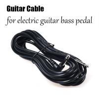 China 10FT 6.35mm TS Jack Guitar Cable with 90-Degree Angle Connector for Professional Music Instruments for sale