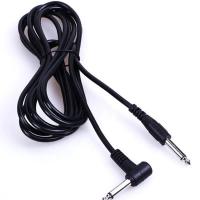 China 10FT 6.35mm TS Jack Guitar Cable with 90-Degree Angle Connector for Professional Music Instruments for sale