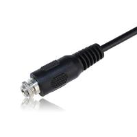 China 3.5mm TRS Audio Jack Cable Male to Female 1m Length for Speakers and Headphones for sale