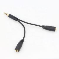 China 3.5mm Stereo Audio Y Splitter Cable 1 Male to 2 Female with 0.2m to 5m Length Options for Headphone and Speaker Sharing for sale