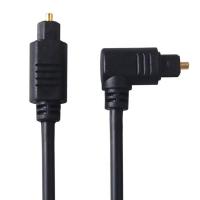 China 90 Degree Right Angle 24K Gold SPDIF Digital Optical Audio Toslink Cable 2.2mm OD for PS4 TV Home Theater for sale