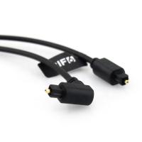 China 90 Degree Right Angle 24K Gold SPDIF Digital Optical Audio Toslink Cable 2.2mm OD for PS4 TV Home Theater for sale