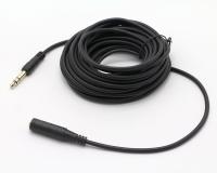 China OEM 6.35mm 1/4 inch TRS Male to Female Audio Patch Cable 3M Gold Connector Stereo Jack for sale