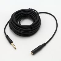 China OEM 6.35mm 1/4 inch TRS Male to Female Audio Patch Cable 3M Gold Connector Stereo Jack for sale