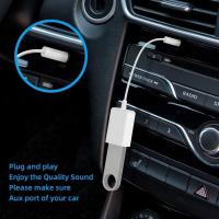 China USB 2.0 Female to 3.5mm Jack 3 Pole AUX Converter Adapter 10cm for Car Audio for sale