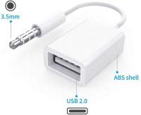 China USB 2.0 Female to 3.5mm AUX Adapter Cable 10cm for Car Audio Converter for sale