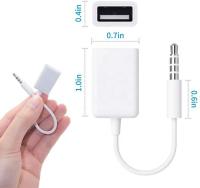 China USB 2.0 Female to 3.5mm AUX Adapter Cable 10cm for Car Audio Converter for sale