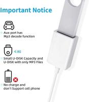 China USB 2.0 Female to 3.5mm AUX Adapter Cable 10cm for Car Audio Converter for sale