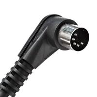 China Custom Shield Right Angle Male to Male 5 Pin Din Connector Midi Cable 1m 2m 3m for sale