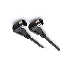 China Custom Shield Right Angle Male to Male 5 Pin Din Connector Midi Cable 1m 2m 3m for sale