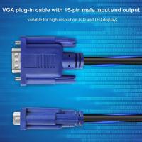 China OEM VGA Cable 1.5m 1080P HD DB-15 Pin Male to Male for PC Computer Monitor Connection for sale