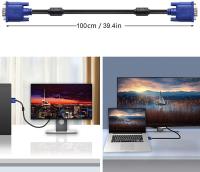 China OEM VGA Cable 1m 3m 5m 10m DB 15-PIN Male to Male 1080P HD Monitor Cable for PC Computer for sale