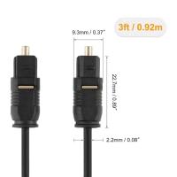 China 2.2mm Thin Fiber Optic Toslink S/PDIF Digital Audio Cable 1m 2m 3m with Gold-Plated Connectors for sale