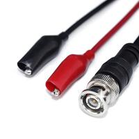 China BNC to Dual Alligator Clip Test Lead Cable 1m 50 Ohm for Oscilloscope CCTV Video Equipment for sale