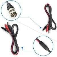 China BNC to Dual Alligator Clip Test Lead Cable 1m 50 Ohm for Oscilloscope CCTV Video Equipment for sale