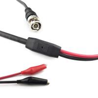 China BNC to Dual Alligator Clip Test Lead Cable 1m 50 Ohm for Oscilloscope CCTV Video Equipment for sale