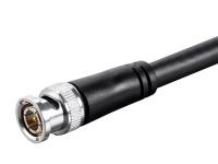 China SDI CCTV Camera BNC Cable Assembly - 18AWG 4N OFC Copper with 24K Gold Plated Connectors for HD-SDI 3G-SDI Systems for sale