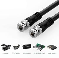 China SDI HD CCTV Camera BNC Extension Cable 18AWG 4N OFC Copper 75-ohm 3G-SDI Compatible 1m-20m Lengths for sale