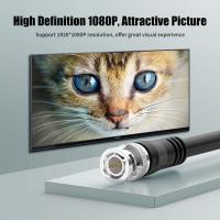 China SDI HD CCTV Camera BNC Extension Cable 18AWG 4N OFC Copper 75-ohm 3G-SDI Compatible 1m-20m Lengths for sale