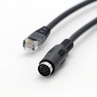 China 8 Pin Mini Din Female to RJ45 Extension Cable 0.2M 1M 2M 3M 5M for Audio Devices for sale