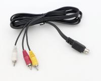 China OEM 9-Pin Mini DIN to RCA S-Video Audio Cable 1m 2m 3m for TV Display Receiver for sale